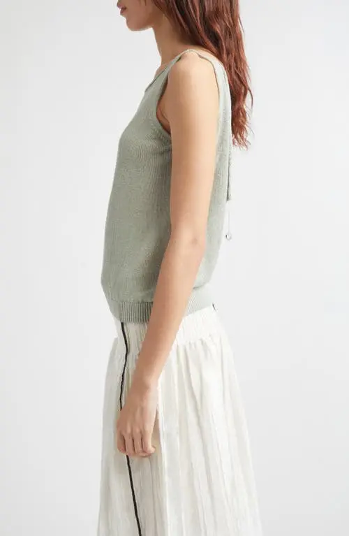 Paloma Wool Lotti Sleeveless Hemp Sweater - 510 - Green | Editorialist